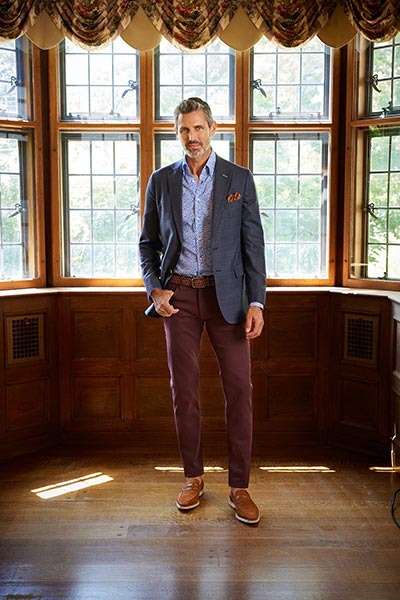 Dark Blue Fancy Weave Sport Coat | Tom James Company